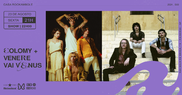 Colomy + Venere Vai Venus na Casa Rockambole em São Paulo