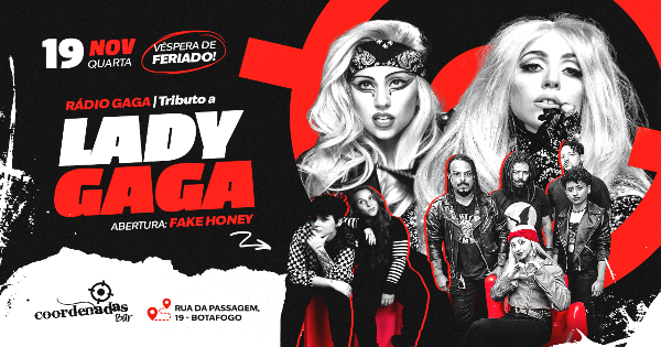 RÁDIO GAGA | TRIBUTO A LADY GAGA no Coordenadas Bar em Rio de Janeiro